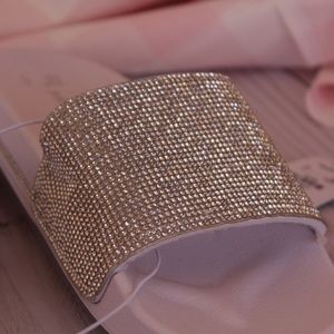 Primark | Shoes | White Rhinestone Slide Sandals | Poshmark